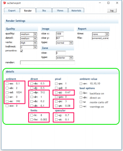 [RADIANCE]Rendering Options – なんでもよへこ。